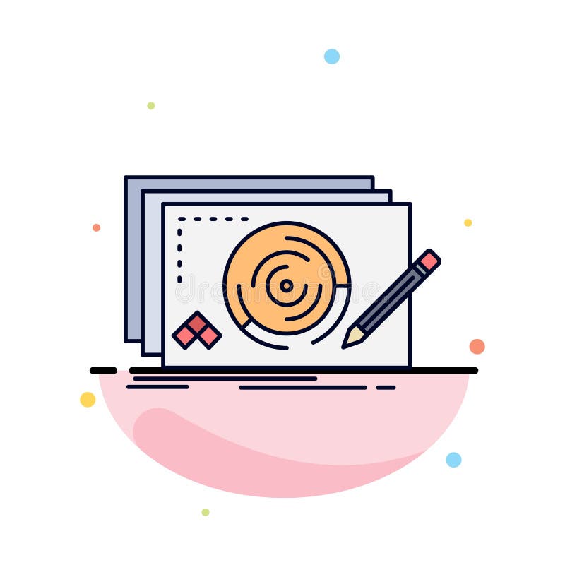 Level, Design, New, Complete, Game Flat Color Icon Vector Stock Vector ...