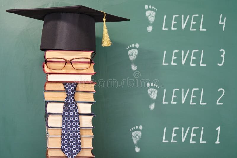 Level education concept stock photo. Image of level, improbable - 90084132