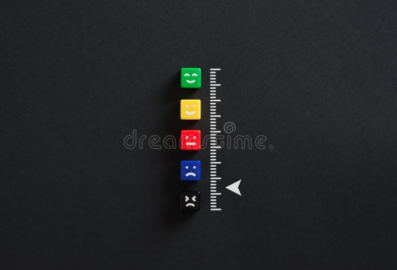 Level Indicator Measuring the Customer Satisfaction Stock Photo - Image ...