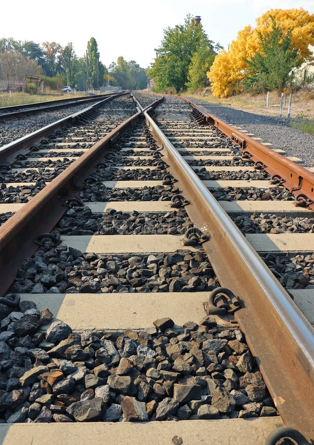 Level Junction or Diamond Crossing Railway Track Configuration Stock ...