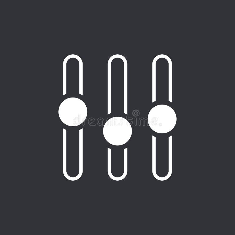 Equalizer Line Icon. Adjustment Outline Symbol, Modern Minimal Flat ...