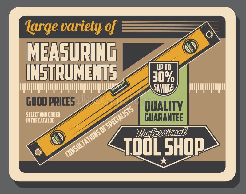 Level Measuring Instrument, Construction Tool Stock Vector ...