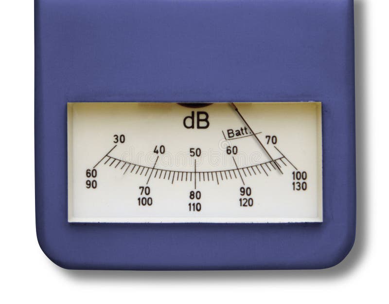 Level meter on phonometer stock image. Image of measurement - 851089