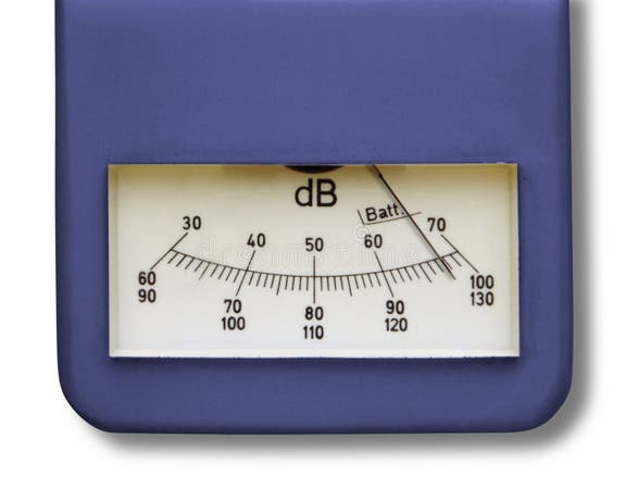 Level meter on phonometer stock image. Image of measurement - 851089