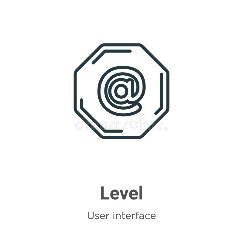 Level Vector Icon on White Background. Flat Vector Level Icon Symbol ...