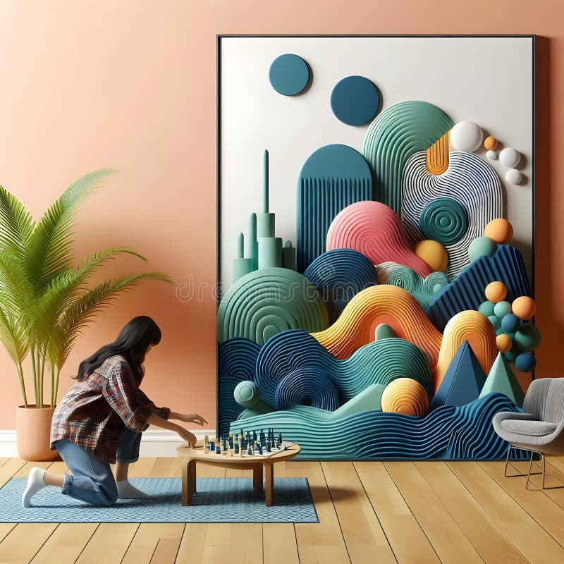 CUSTOMIZED ABSTRACT WALL ART IMAGES for PERSONAL TOUCH Stock Photo ...