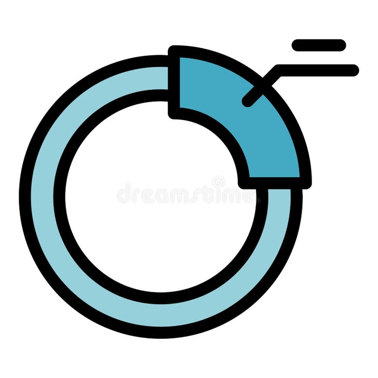 Level Pie Chart Icon Vector Flat Stock Illustration - Illustration of ...