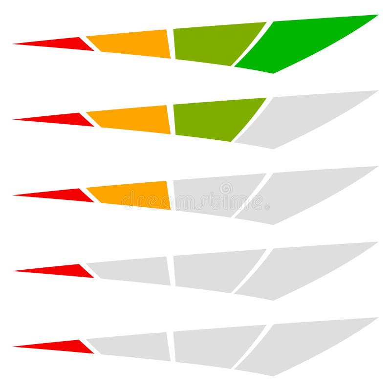 Level, Progress Bar, Indicator. Low-high Progression, Guage, Meter and ...