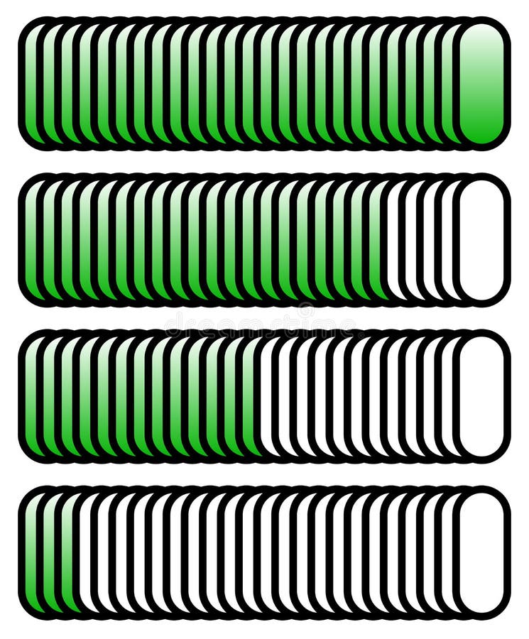 Level, Progress Indicators with Levels in Sequence from Low To H Stock ...