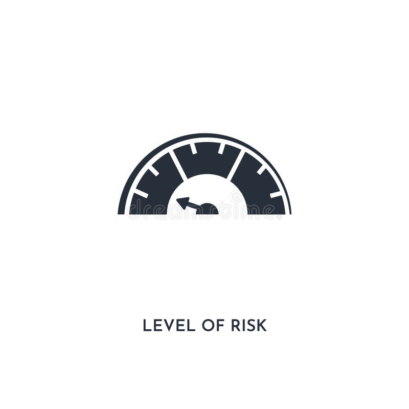 Level of Risk Icon. Simple Element Illustration. Isolated Trendy Filled ...