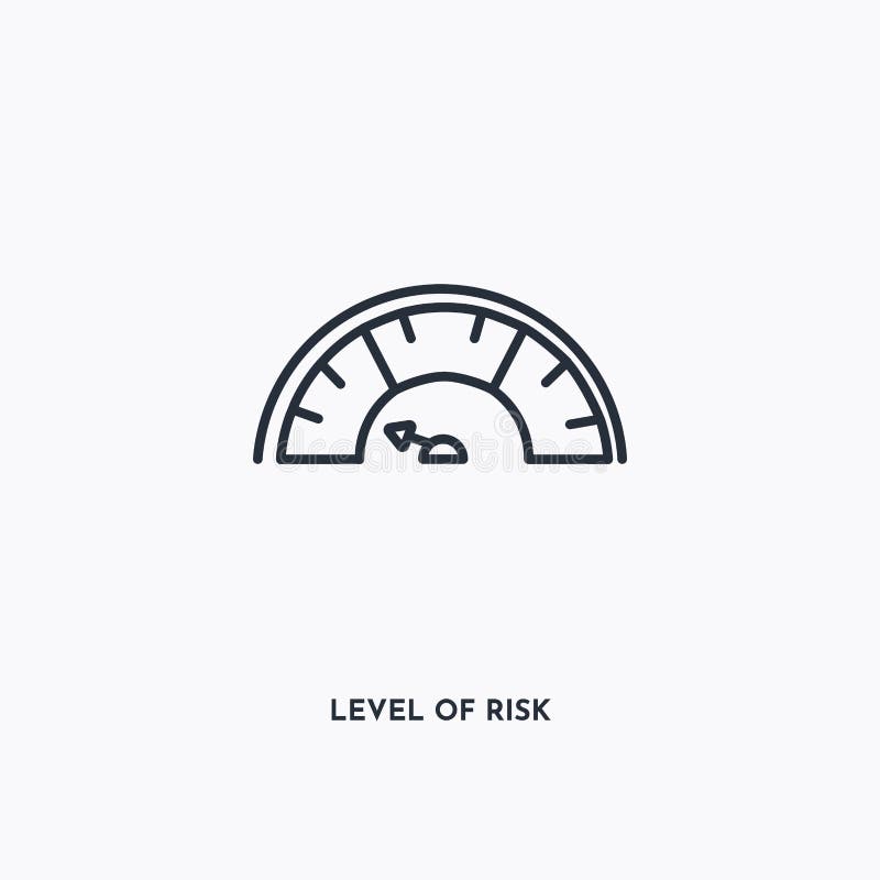 Level Of Risk Outline Icon. Simple Linear Element Illustration ... Level Of Risk Outline Icon. Simple Linear Element Illustration ...