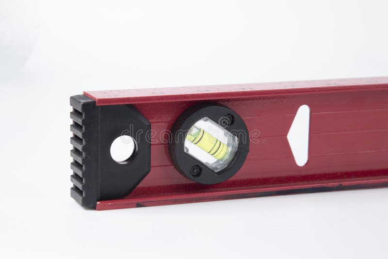 Level, ruler and notebook stock image. Image of building - 33063897