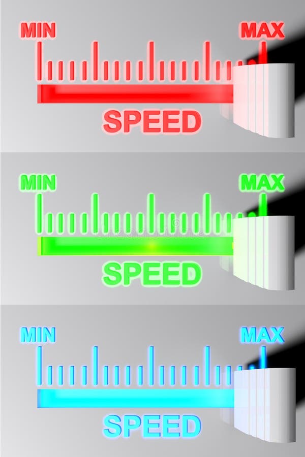 Level Selector on a Black Control Panel - 3D Rendering Stock ...