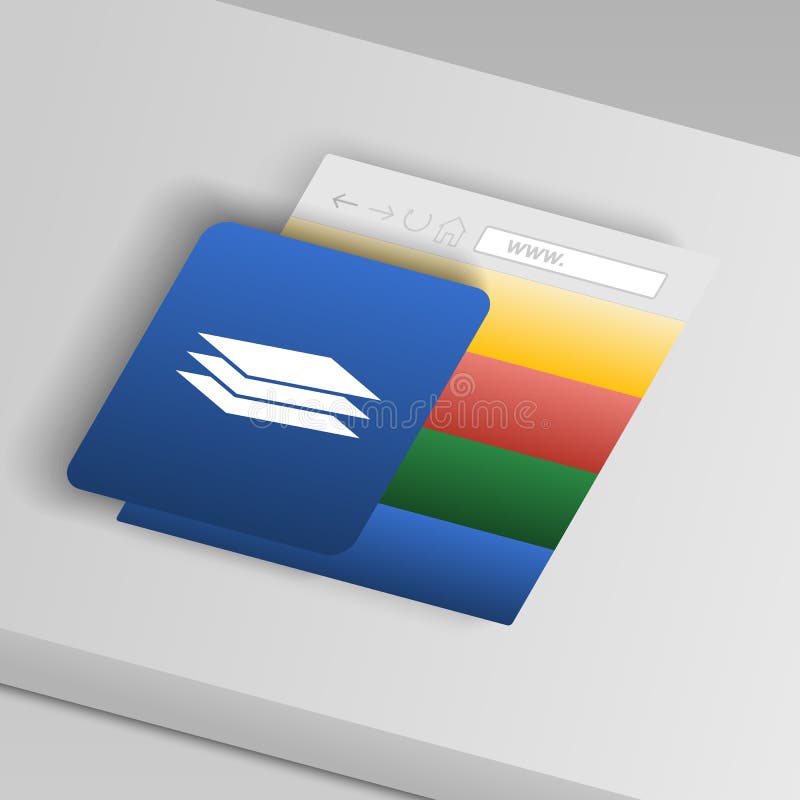 Level Sheets Icon. from Collection Button Icons Stock Illustration ...