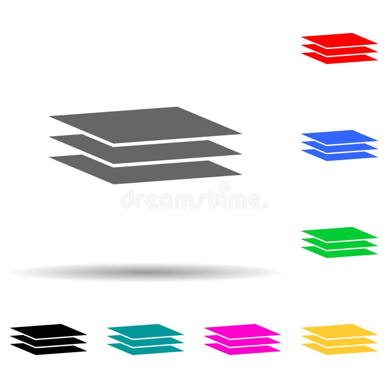 Level Sheets Multi Color Style Icon Simple Thin Line Outline Vector Of Web Icons For Ui And Ux