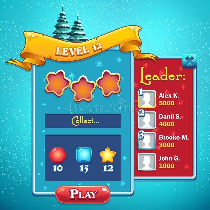 Mission Completed Game Window Stock Vector - Illustration of progress ...