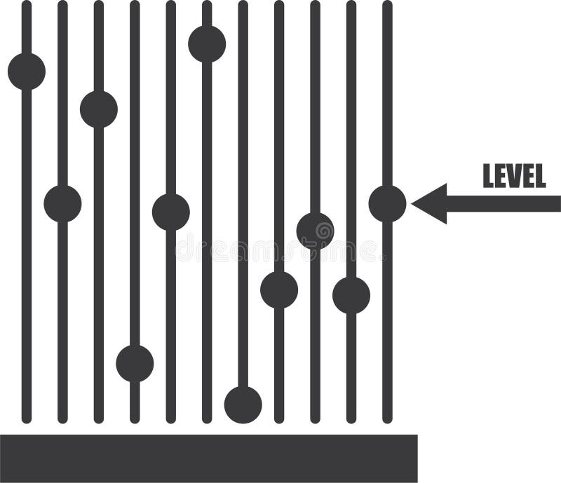 Level, Step Height Level Black Vector Icon Stock Illustration ...
