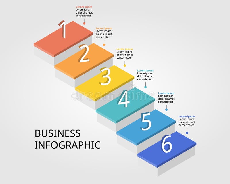 Level Template for Infographic for Presentation for 6 Element Stock ...