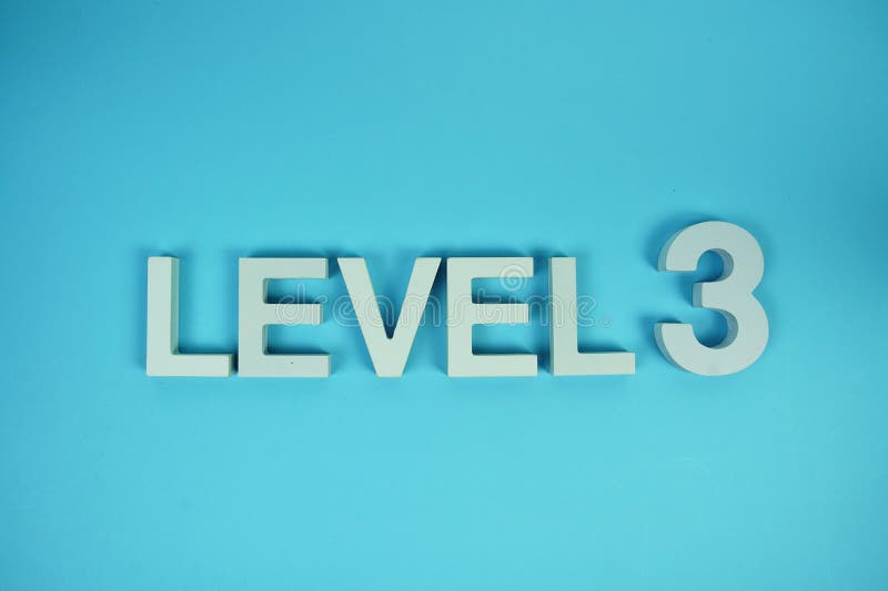Level 3 Three Alphabet Letters Blue Background Stock Photos - Free ...