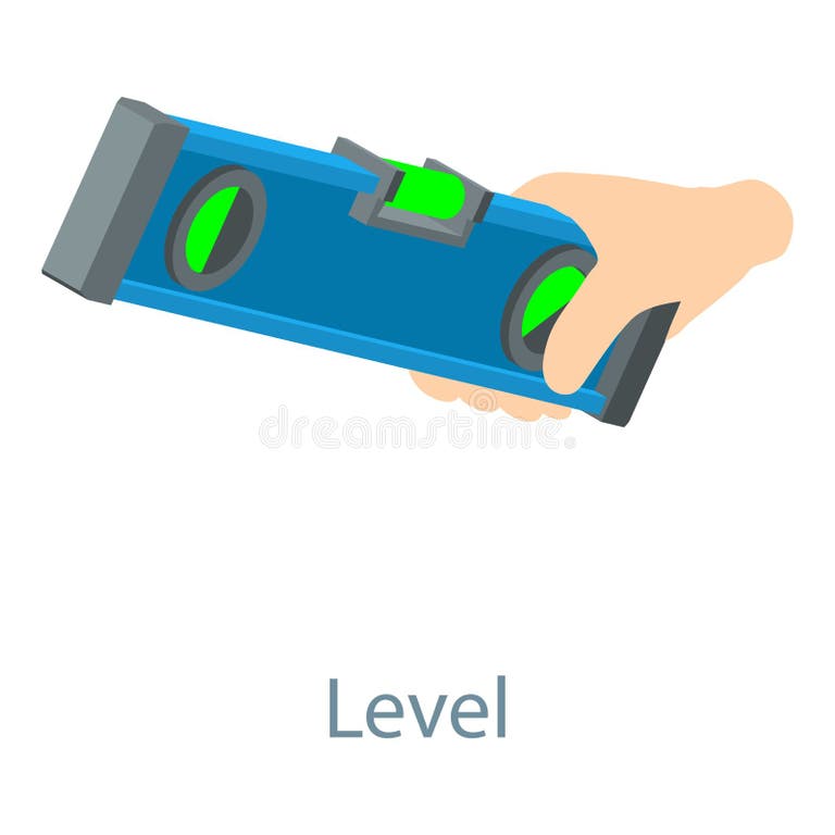 Level Tool Icon, Isometric 3d Style Stock Vector - Illustration of ...