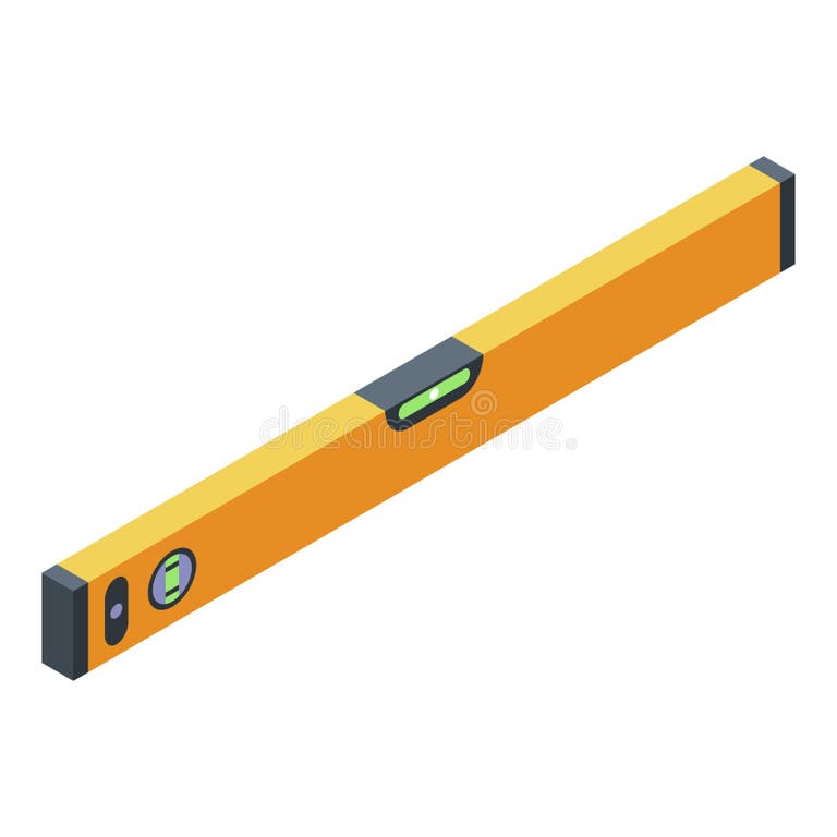 Level Tool Icon, Isometric Style Stock Vector - Illustration of ...