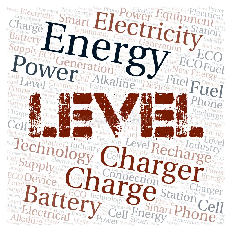 Level Typography Word Cloud Create with the Text only. Stock ...