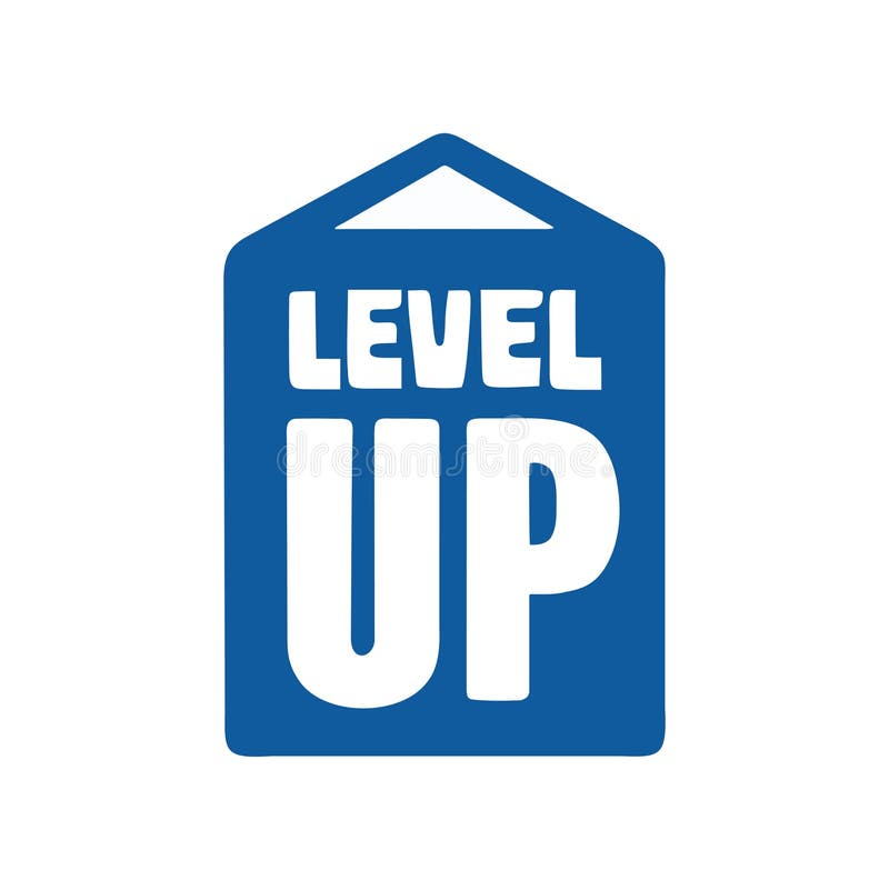 Level up symbol stock illustration. Illustration of business - 358594479