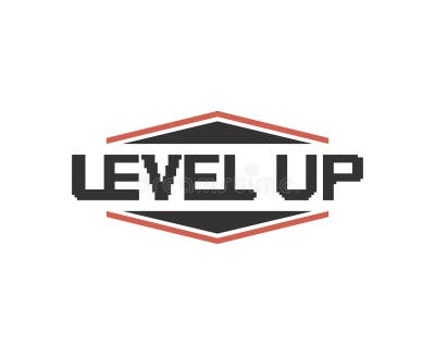 Level up symbol stock vector. Illustration of retro - 364439067