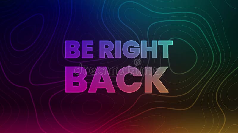 Brb Gamer Pause. Rgb Stream Overlay Stock Footage - Video of panels ...