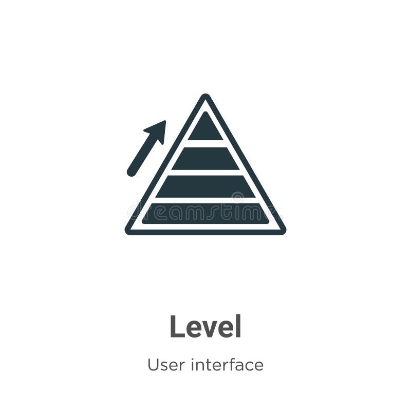 Level Vector Icon on White Background. Flat Vector Level Icon Symbol ...