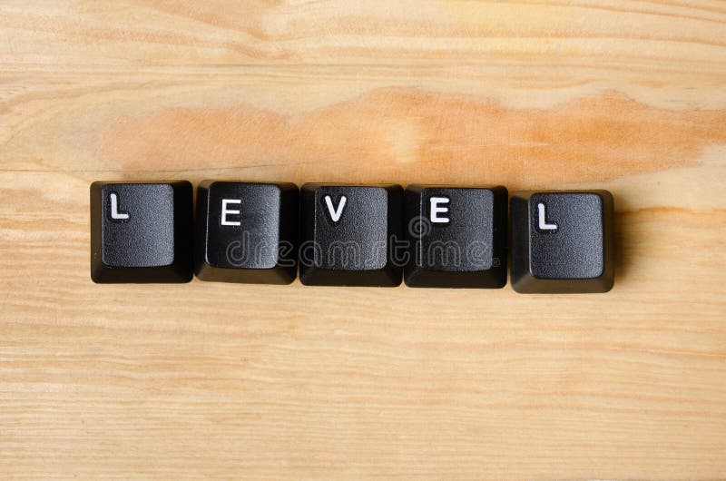 Word Level On Tool For Leveling Stock Photo - Image of close, align ...