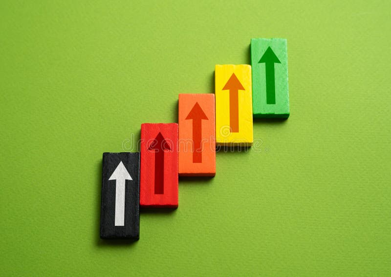 Levels from Beginner To the Highest. Gradation of Arrows from Poor To ...