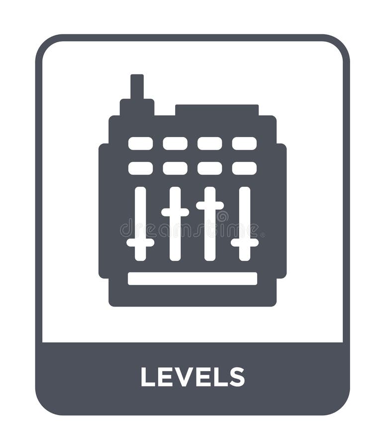 Levels Icon in Trendy Design Style. Levels Icon Isolated on White ...