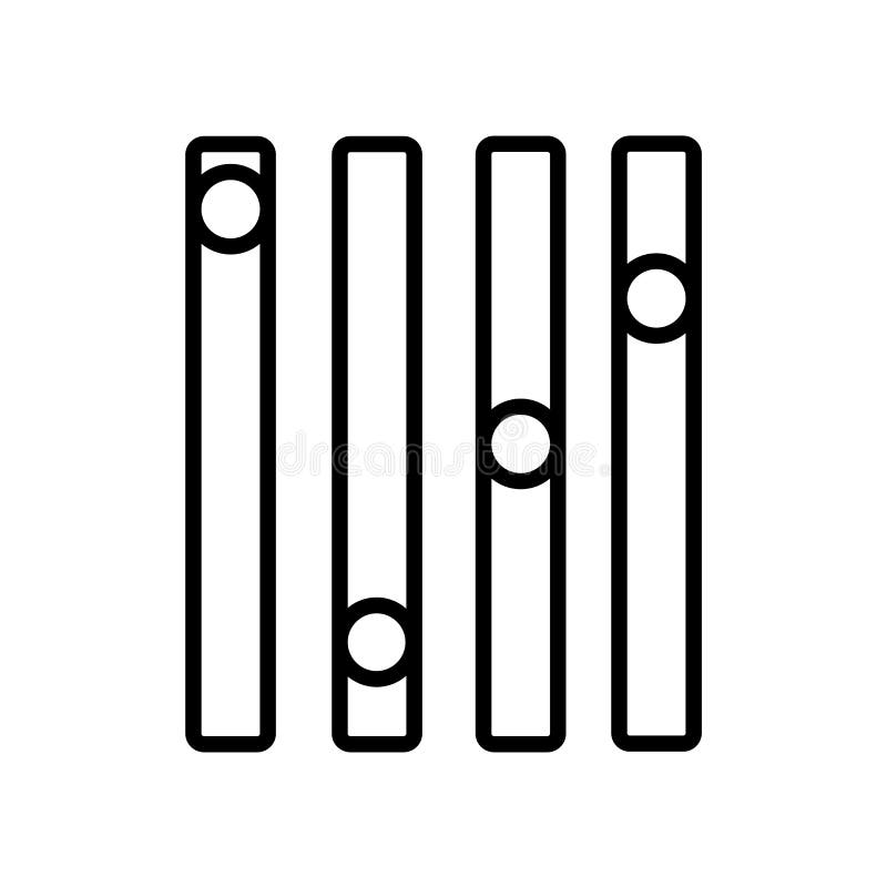 Levels Icon Vector Isolated on White Background, Levels Sign Stock ...