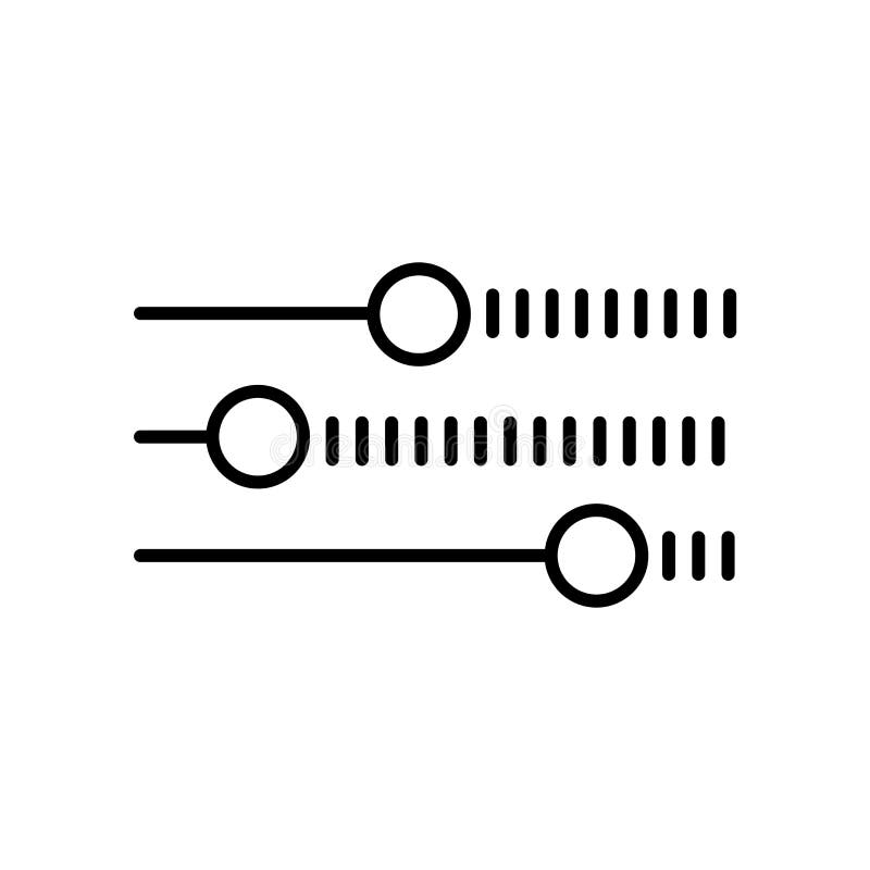 Levels Icon Vector Sign and Symbol Isolated on White Background Stock ...