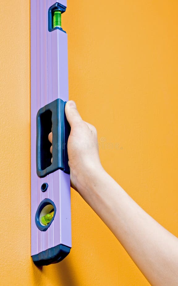 Levels meter stock image. Image of interior, plumb, wall - 12965175