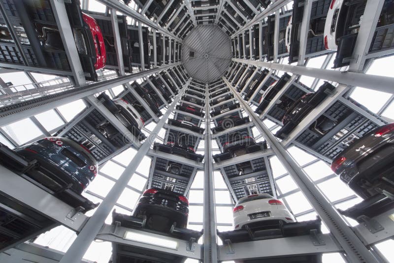 Multi Level Parking System in Manhattan Editorial Stock Image - Image ...