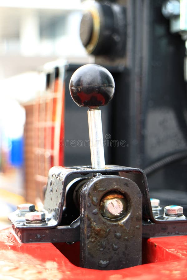 The Lever Controls the Equipment of a Modern Tractor Stock Image ...