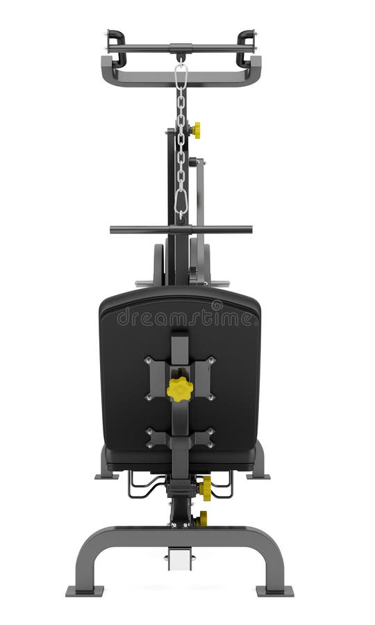 Lever Gym Machine Isolated on White Stock Illustration - Illustration ...