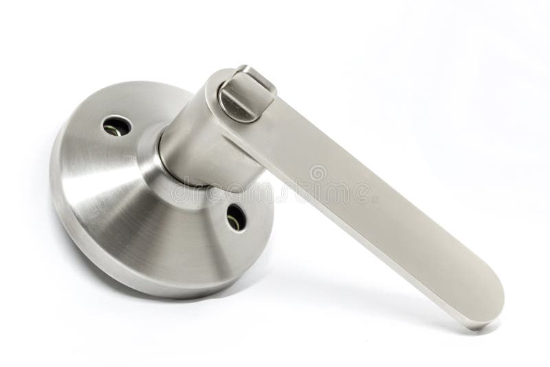 Lever handle door lock stock image. Image of locksmith - 94845511