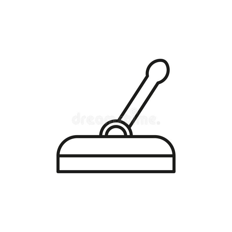 Lever Icon Flat Line Symbol Set Stock Illustration - Illustration of ...