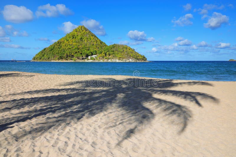 Levera Beach on Grenada Island with a View of Sugar Loaf Island ...