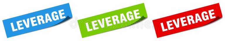 Leverage Banner. Leverage Speech Bubble Label Set. Stock Vector ...