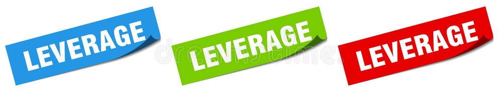 Leverage Banner. Leverage Speech Bubble Label Set. Stock Vector ...