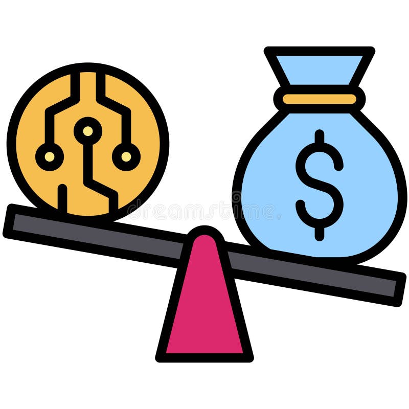 Leverage Icon, DeFi Related Vector Illustration Stock Vector ...