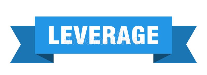 Leverage ribbon. stock vector. Illustration of flat - 191270398