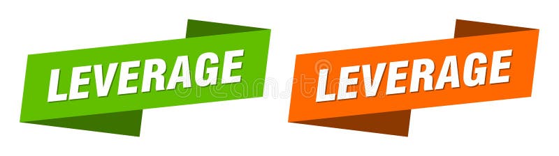 Leverage Banner. Leverage Ribbon Label Sign Set Stock Vector ...