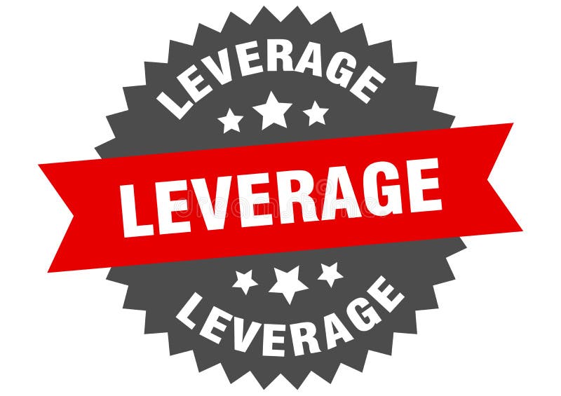 Leverage Sign. Leverage Circular Band Label. Leverage Sticker Stock ...