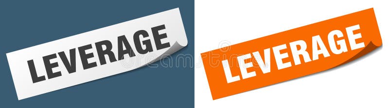 Leverage Sticker. Leverage Sign Set Stock Vector - Illustration of ...