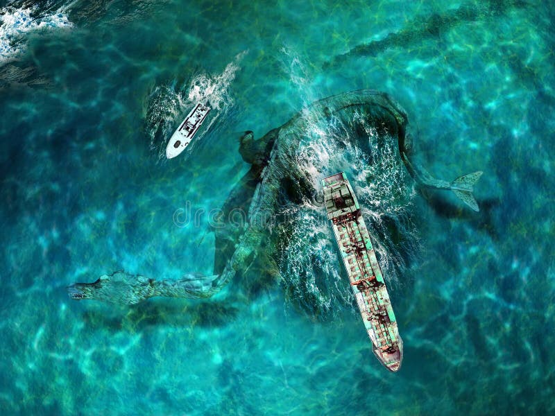 Leviathan stock illustration. Illustration of aerial - 27771746
